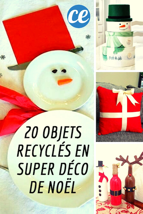 20 Objets Recyclés En Super Déco De Noël.