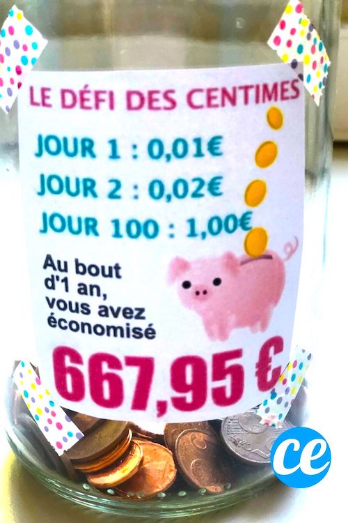Le Défi des Centimes Pour Économiser 667 Euros.