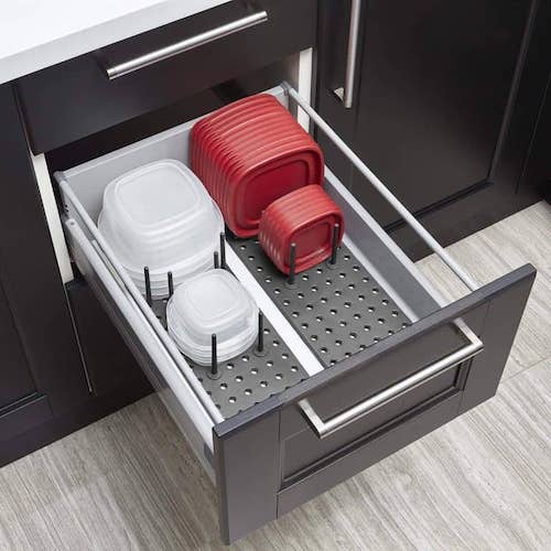 Rangement Couvercle Tupperware