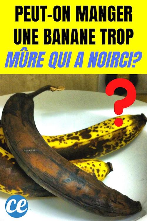 Peut-On Manger une Banane Noire Qui est Trop Mûre