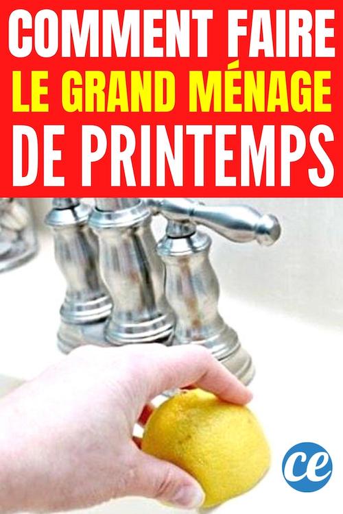 Ménage de Printemps : La Liste des 45 Astuces Pour Tout Nettoyer ...