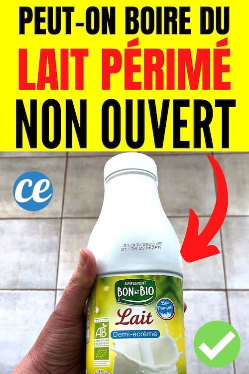 Peut-on Boire du Lait Périmé Non Ouvert