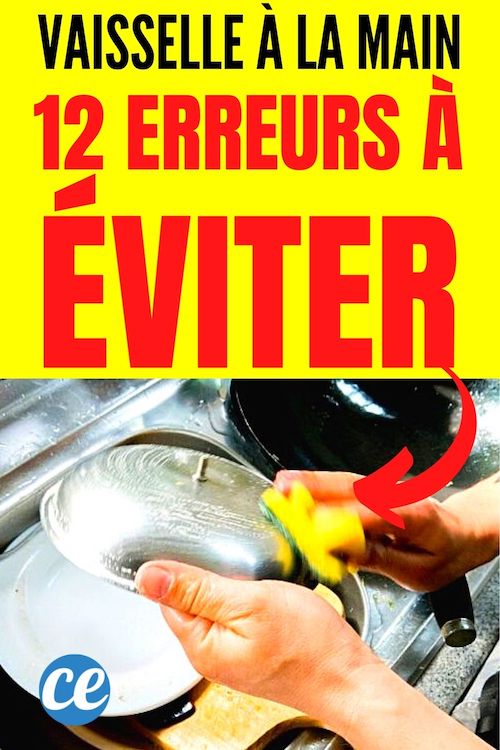 12 Erreurs à Éviter Quand On Fait la Vaisselle à la Main.