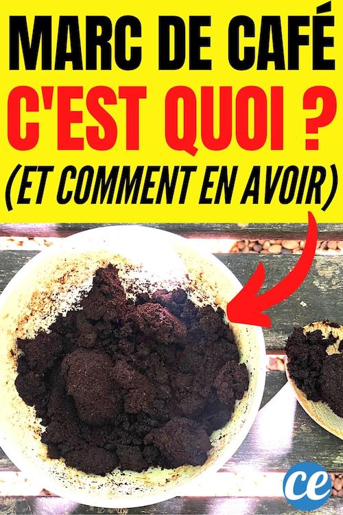 Le Marc de Café, C'est Quoi ? Et Comment l'Obtenir