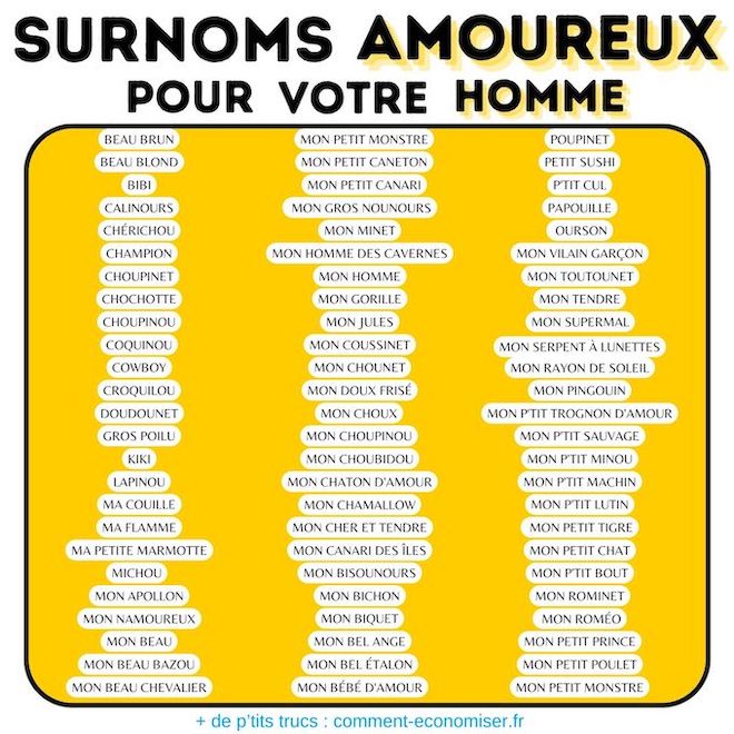 Couple 270 Surnoms Mignons Que Votre Amoureux se Va Adorer Couple 270 Surnoms Mignons Que Votre Amoureux se Va Adorer