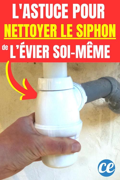 L'Astuce Pour Nettoyer le Syphon De l'Évier Facilement.