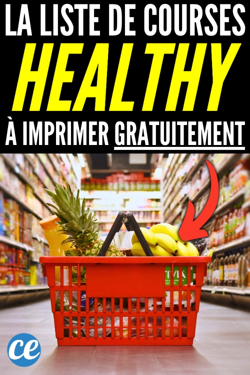 Ma Liste de Courses Healthy Pour Manger Sain et Pas Cher.