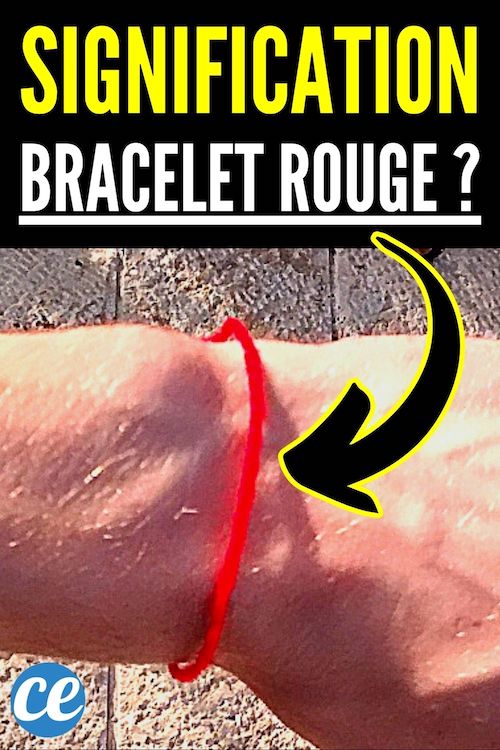 Quelle est la signification du fil rouge autour du poignet