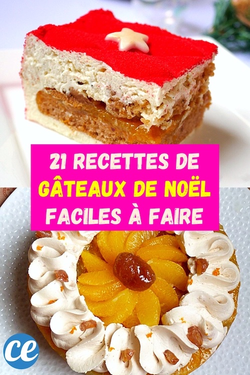 21 Recettes de Gâteaux de Noël Très Faciles et Rapides à Faire.