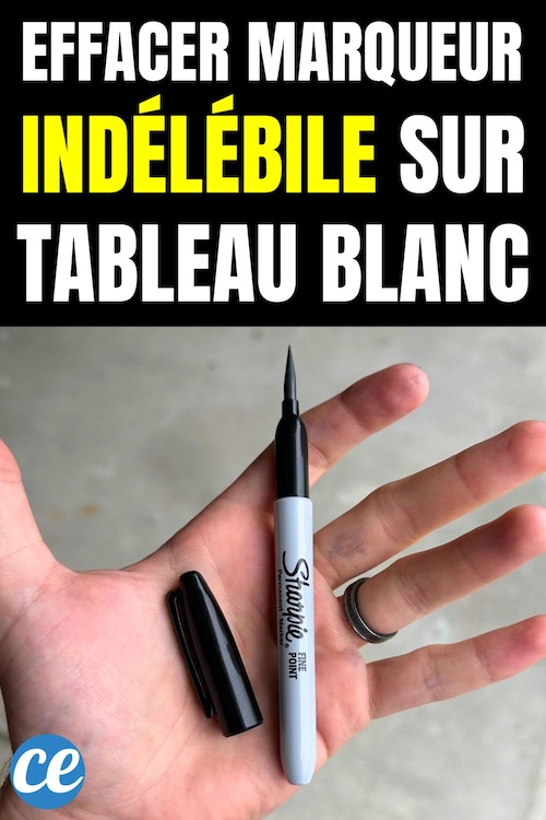 L'Astuce Facile Pour Effacer du Marqueur Indélébile Sur un Tableau Blanc.