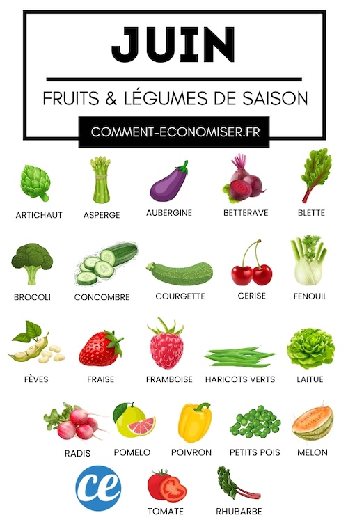 Quelles Sont les Fruits et Légumes du Mois de Juin ? La Liste de Saison.