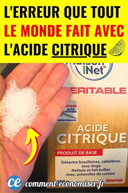L'Erreur que Tout Le Monde Fait avec l'Acide Citrique.