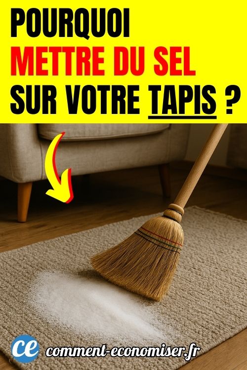Saupoudrez du sel sur votre tapis. Voici le secret que les pressings ne ...