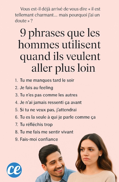 9 phrases que les hommes utilisent quand ils veulent aller plus loin