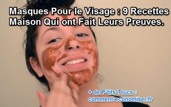 Masques Pour le Visage : 9 Recettes Maison Qui Ont Fait Leurs Preuves.