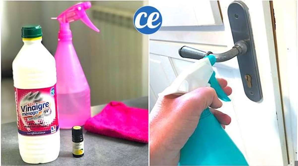 Coronavirus : Comment Désinfecter les Poignées de Porte Avec du Vinaigre Blanc.
